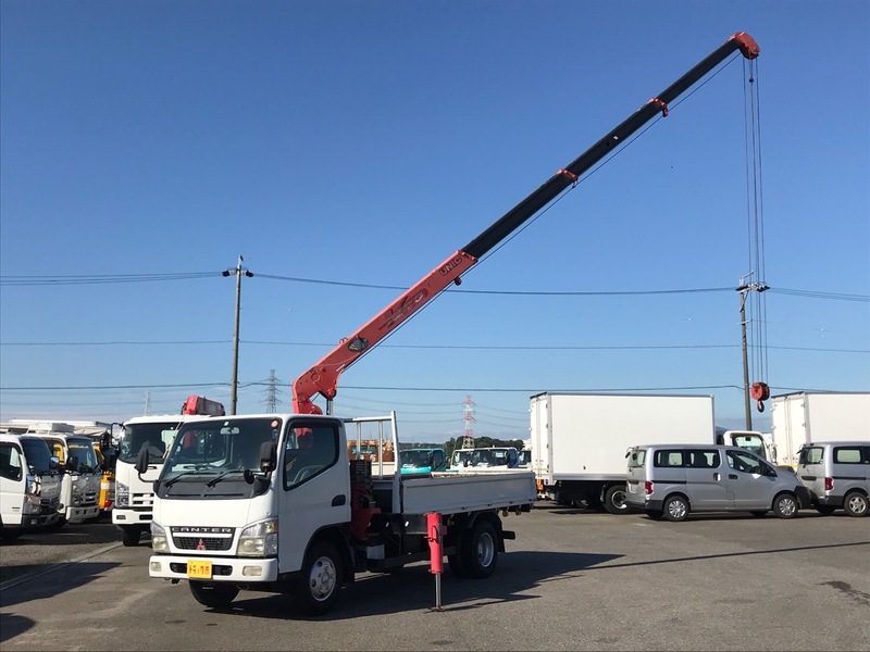 H17年☆4段クレーン付き平ボディ 2t 標準ロング 2.93t吊り 5MT｜トラック在庫詳細｜株式会社ヤナギサワ自動車販売