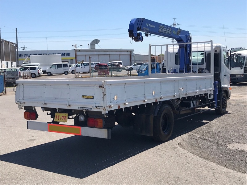 H23年☆4段クレーン付き平ボディ 4t ラジコン 6MT フックイン｜トラック在庫詳細｜株式会社ヤナギサワ自動車販売